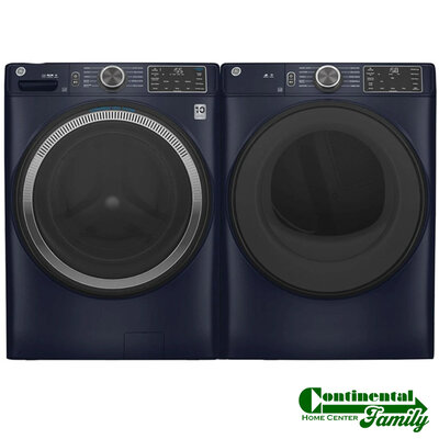 GE - Sapphire Blue Front Load Set w/Electric Dryer - Continental Home ...